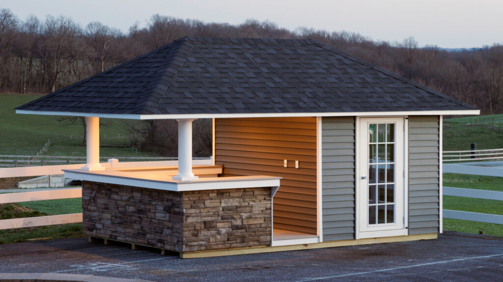 Custom Built Amish Style NJ Pool Houses - Backyard Structures